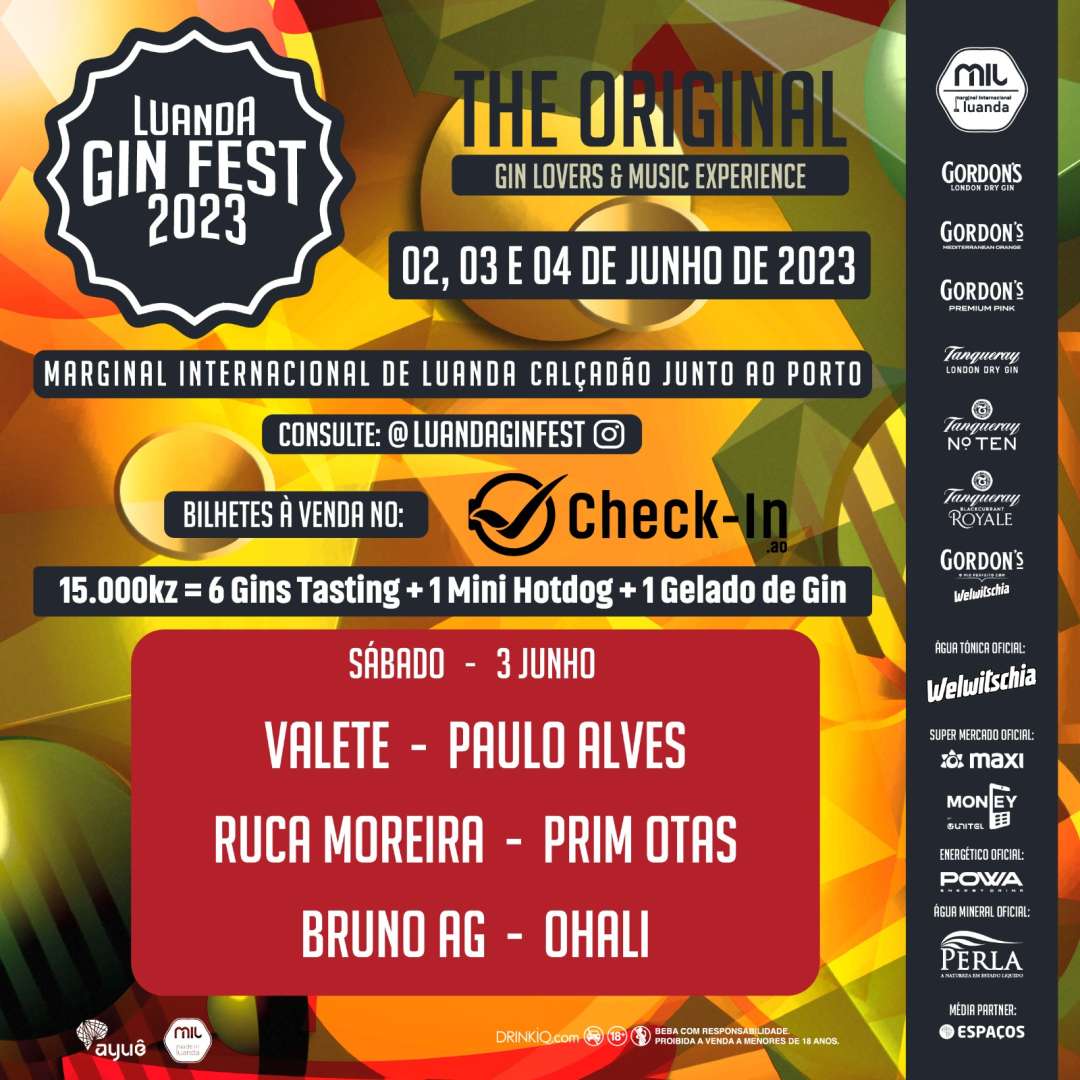 Luanda gin fest 3 Junho | Check-in.ao - Eventos em Angola