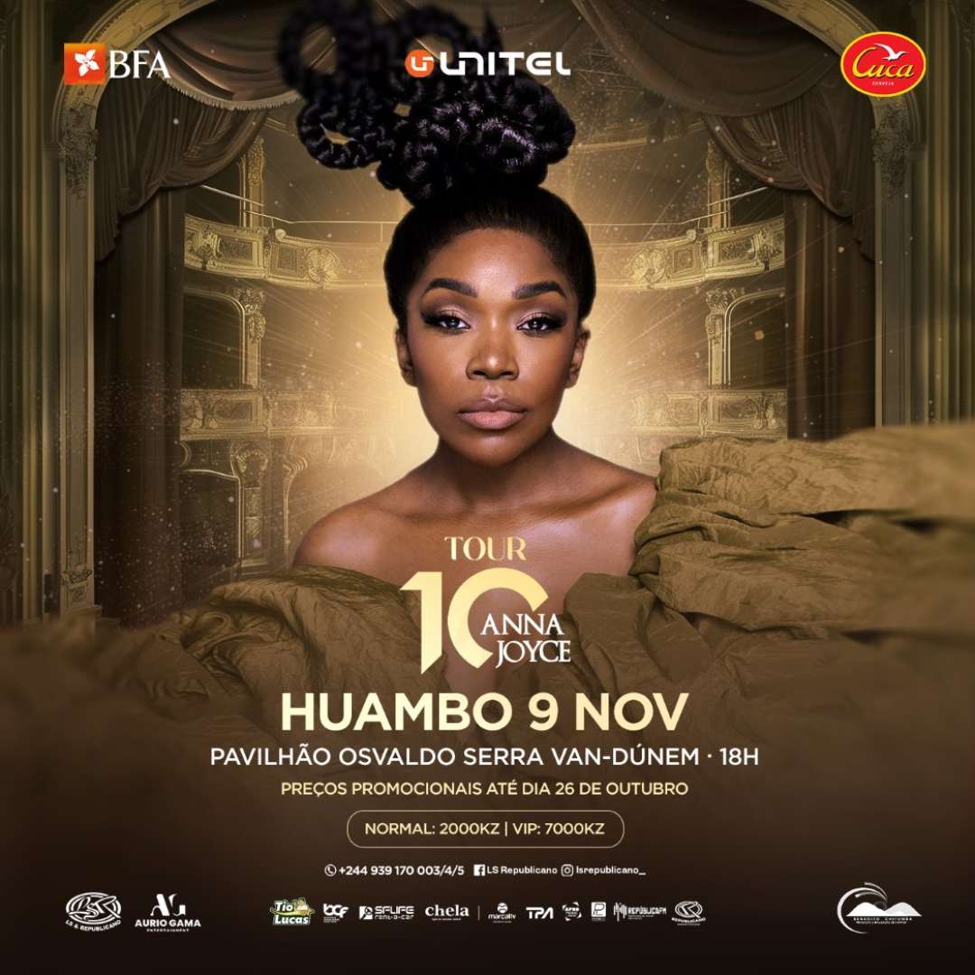 Tour 10 Anos - ANNA JOYCE - Huambo | Check-in.ao - Eventos em Angola